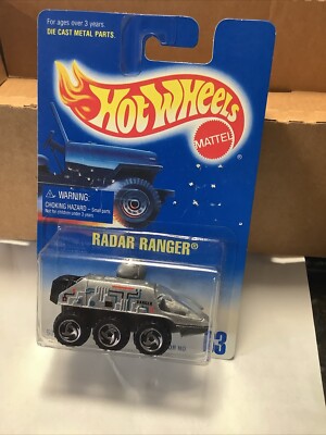 Hot Wheels RADAR RANGER, 1997 Collector #63, Silver w/ORSB Wheels ...