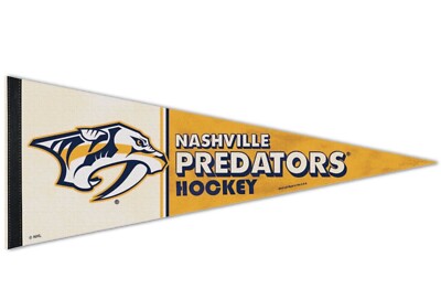 NASHVILLE PREDATORS VINTAGE RETRO 12"X30” PREMIUM QUALITY PENNANT ...