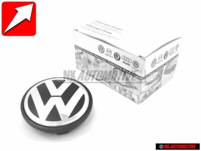 Original VW Alloy Wheel Centre Cap Black Anthracite Touareg T5 ...