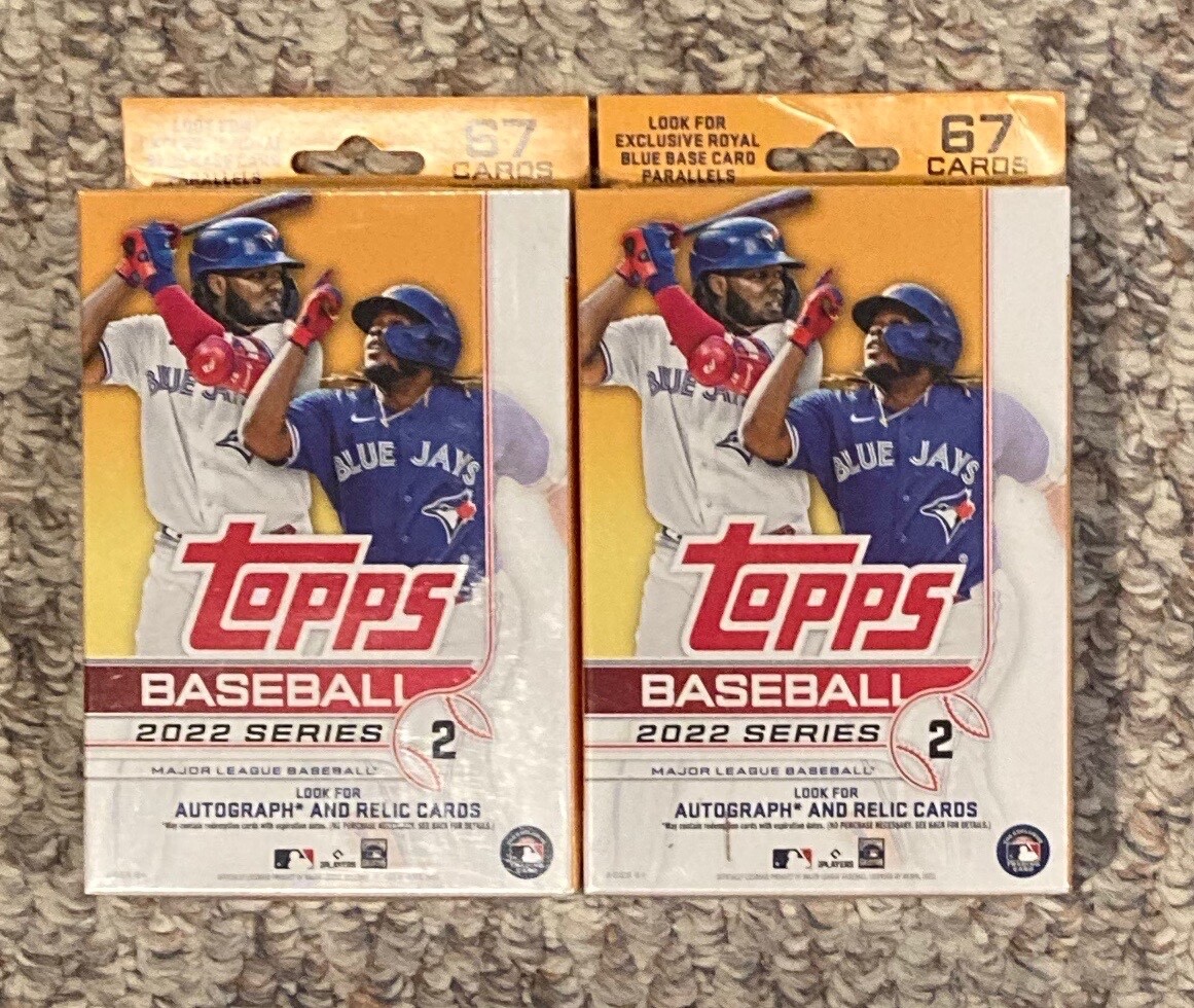 (2) 2022 Sealed Topps Baseball Series 2 Hanger Box 67 cards/Box Julio ...