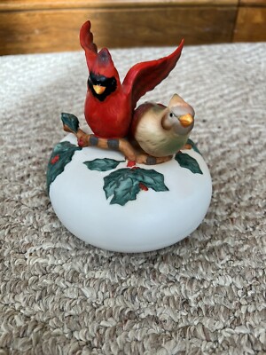 Vintage Ceramic Cardinal Music Box - Working | eBay