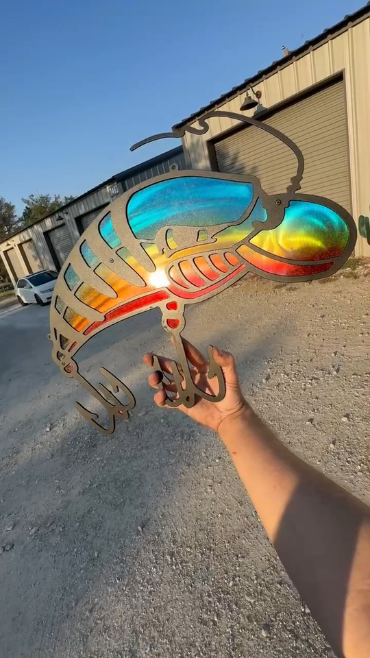 Metal Fishing Lure Custom Name Plasma Cut Sign Art Fishing Lake | eBay