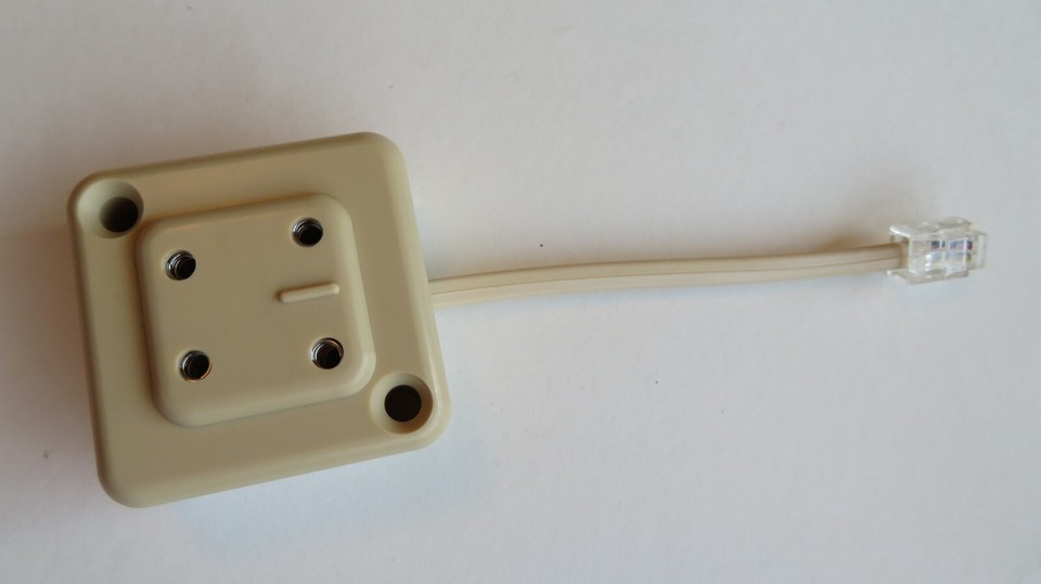 Antique telephone 4 prong plug to modular adapter. Vintage telephone ...