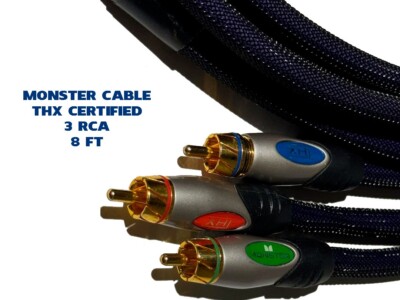 MONSTER CABLE ULTRA Series THX CERTIFIED 3 RCA Interconnected AUDIO ...