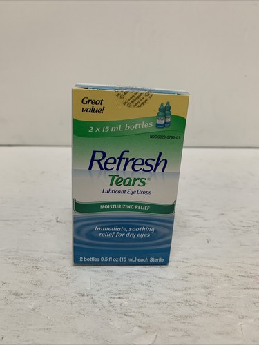 Refresh Tears Eye Drops Moisturizing Lubricant 2 Bottles 0.5oz Exp5 ...