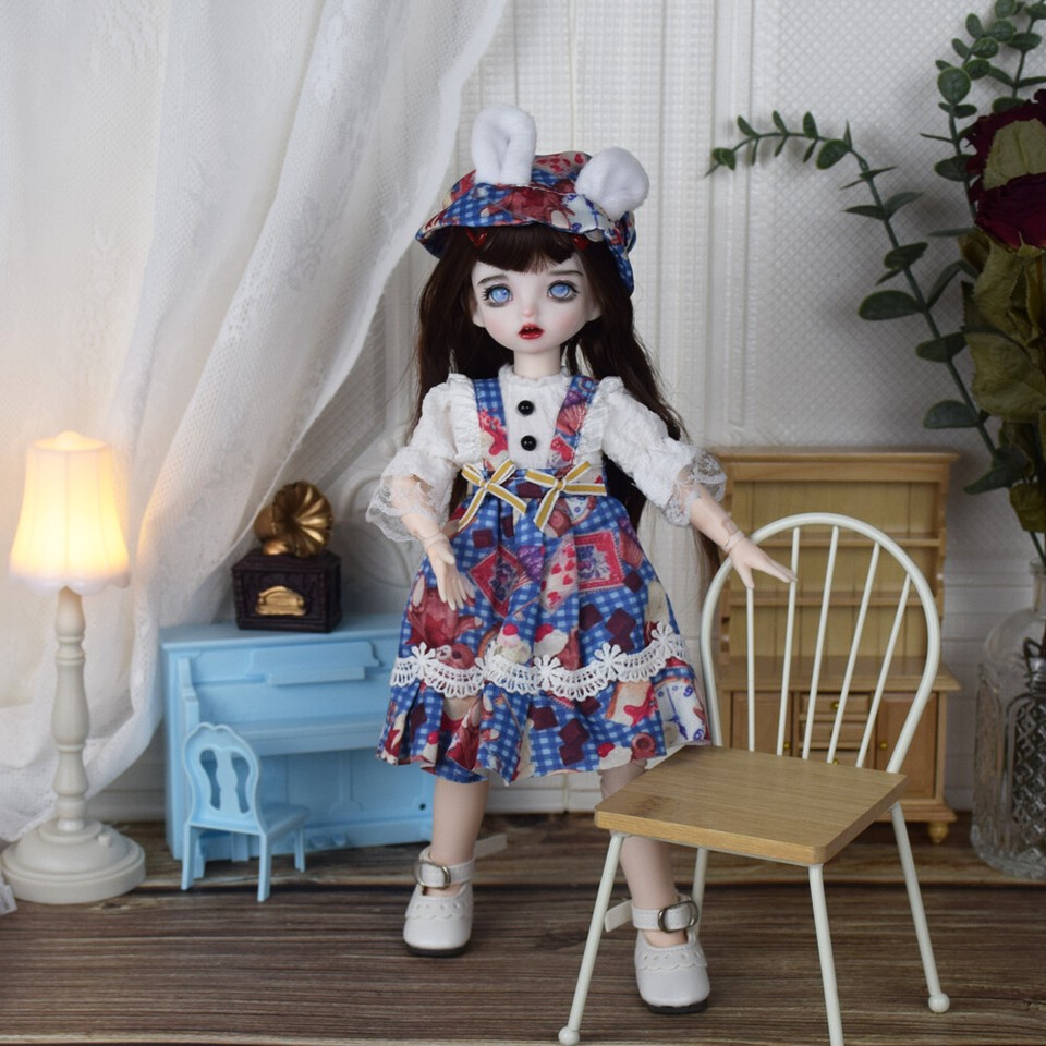 Pretty 30cm 1/6 Ball Jointed BJD Doll + Fashion Hat Clothes Outfits ...