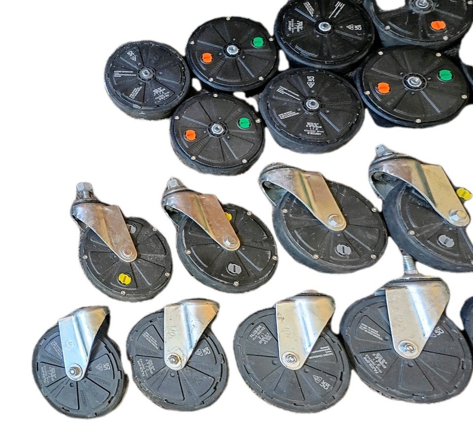 (23)Gatekeeper Systems W-9470A 5" Shopping Cart Smart Wheel,(6) Castor ...