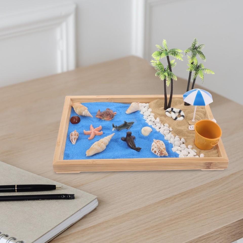 Table Adornment Decorative Garden Sand Box Sandbox Ornament Desk | eBay UK