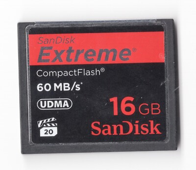 SanDisk Extreme 16GB 60MB/s UDMA CF Compact Flash Camera Memory Card | eBay