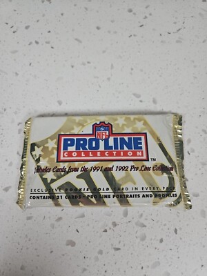 NFL Pro Line Collection Sealed Pack Of 21 Player Cards - 1991 & 1992 ...