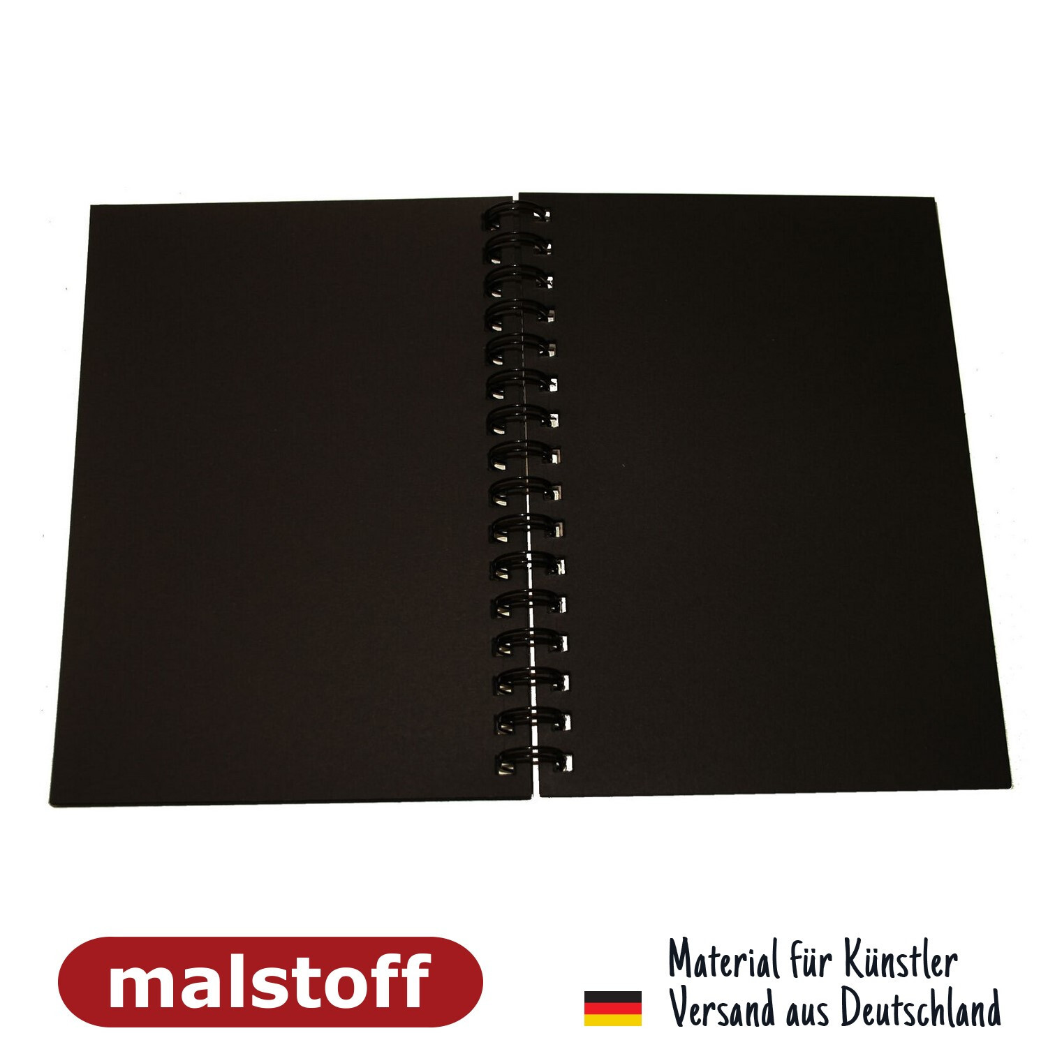 Skizzen Spiral Block Ringbuch Blackbook A4 30 Blatt 140g bei Malstoff ...