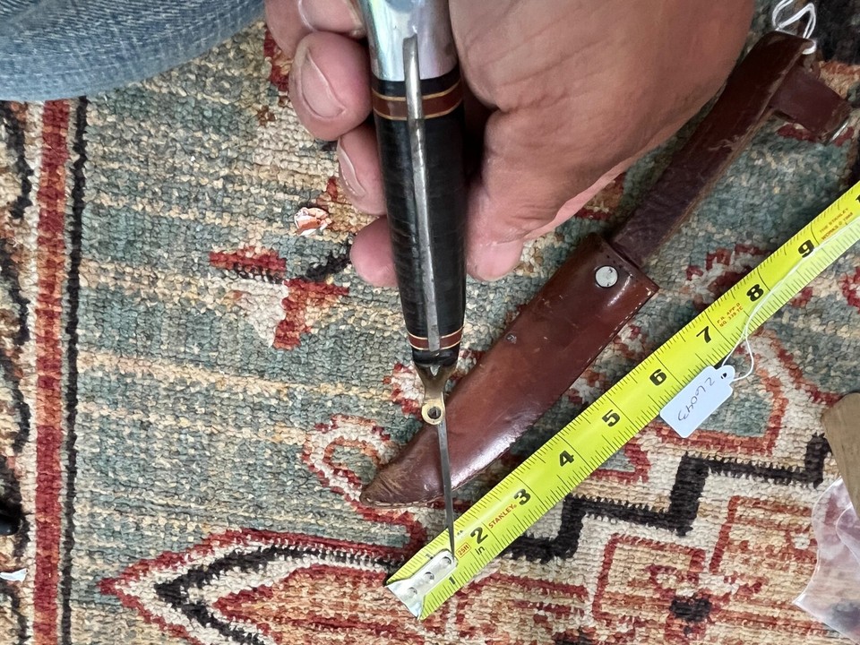 Vintage WESTERN L 77 U.S.A. Sheath Fixed Blade Knife Boul. CO USA ...