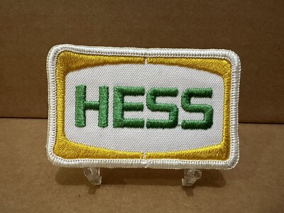 Vintage Hess Gasoline Patch Embroidered Uniform NOS Oil Service Station ...