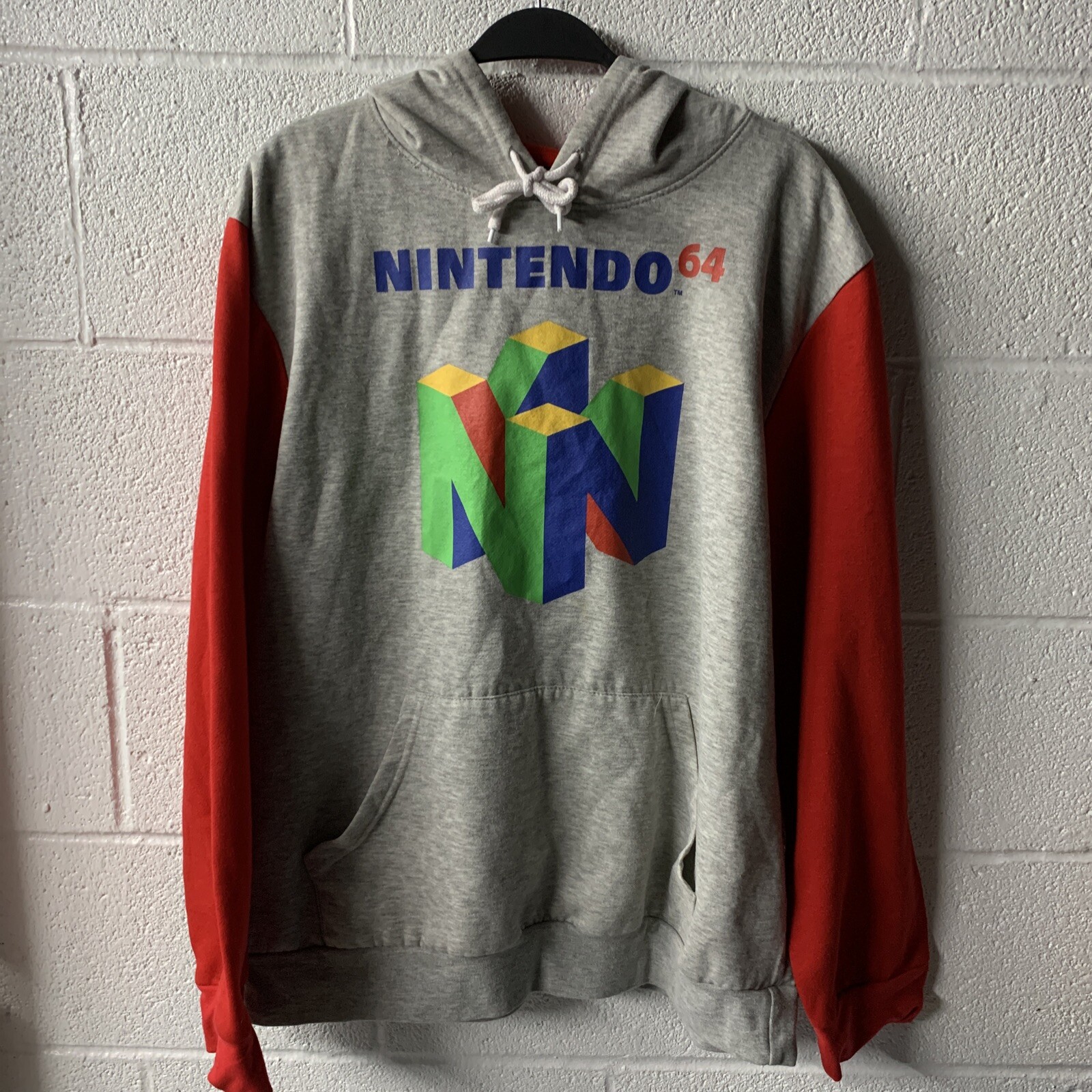 Vintage Style Nintendo 64 N64 Logo Authentic Mens Hoo… - Gem