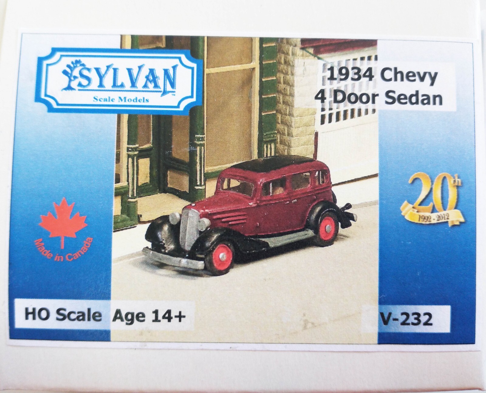 1934 Chevy 4 door Sedan in HO scale by Sylvan Scale Models - Mint in ...