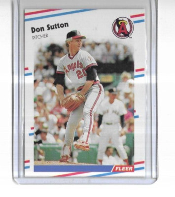 1988 Fleer #505 Don Sutton California Angels | eBay