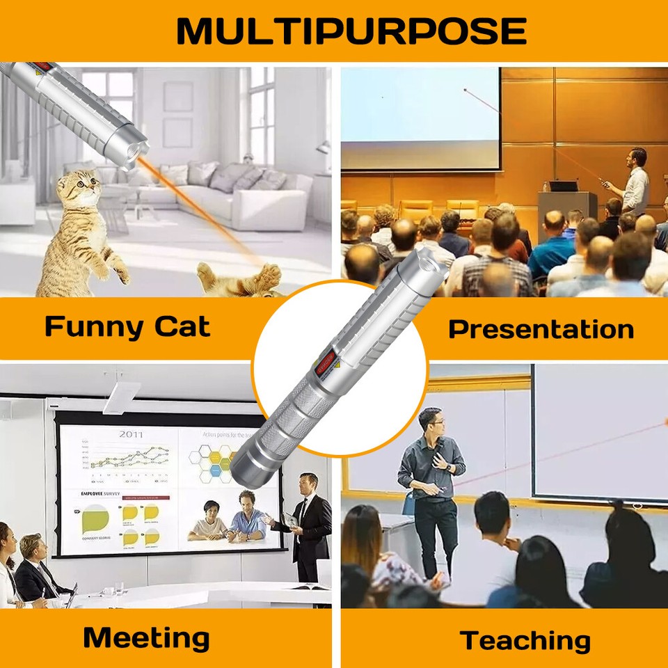 Pro 8000M 591nm Golden Yellow Laser Pointer Wicked Lasers Upgraded with ...