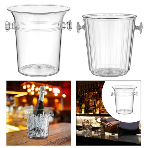 Ice Bucket with Handle Beverage Chilling Ice Containers Heavy Duty Beer ...