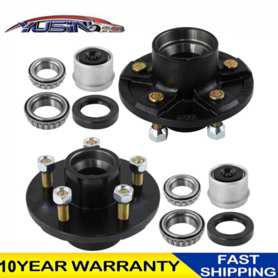 2X Trailer Idler Hub Kits 5 on 5 Kit for 3500 lbs Axle 5x5 5 Lug ...