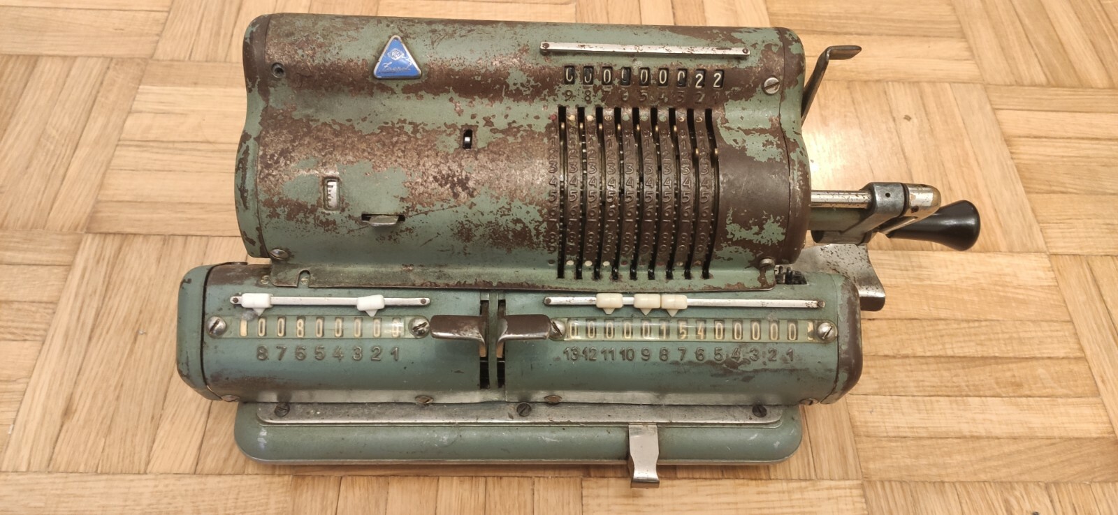 CALCOREX VINTAGE MECHANICAL CALCULATOR Pinwheel adding machine | eBay