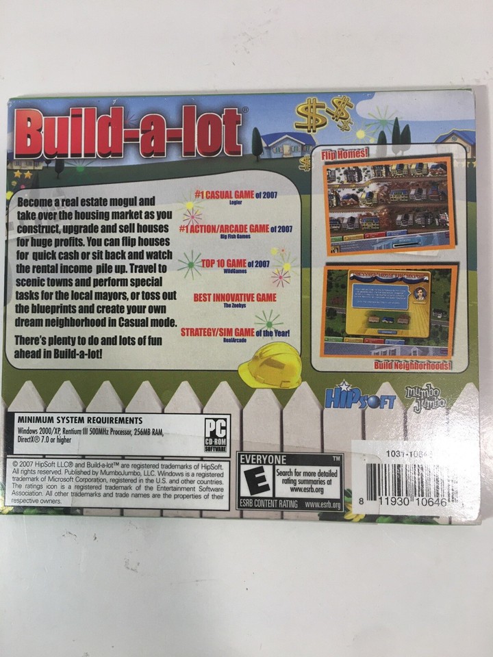 BUILD-A-LOT (PC, 2007) CD-ROM Video Game BRAND NEW SEALED | eBay