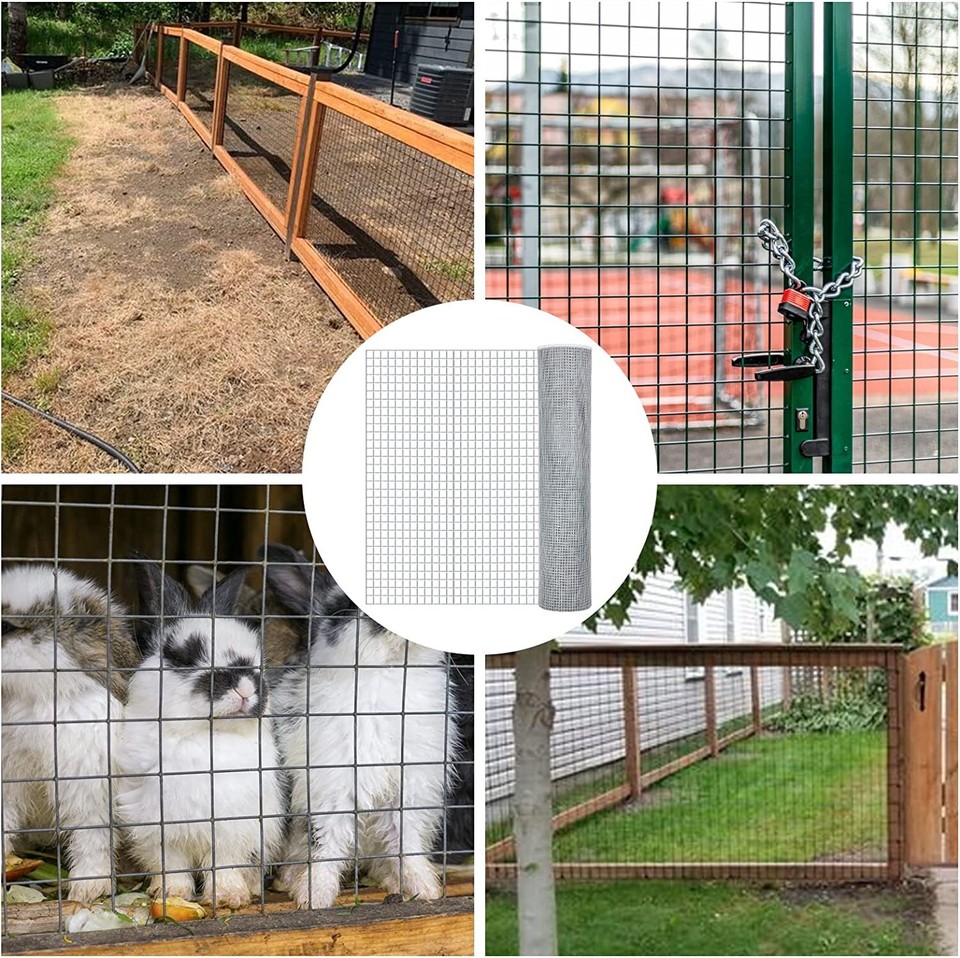 Hardware Cloth Galvanized Welded Wire Mesh 36in x 50ft Chicken Run Cage ...