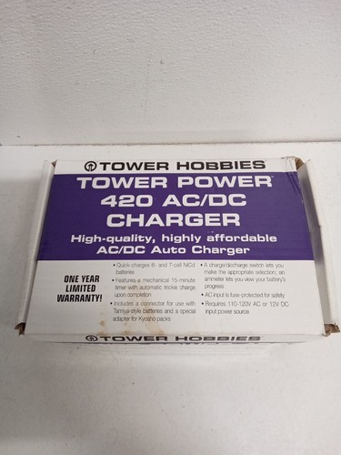 Tower Hobbies Tower Power 420 AC/DC Charger discharge charge d.c. ampere #i3 | eBay