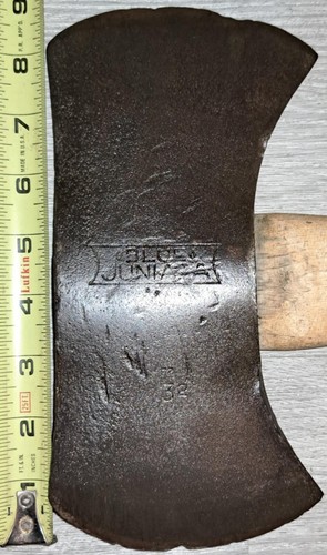 VTG Mann Blue Juniata Miller Hardware Michigan Pattern Double Bit ...