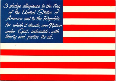 Postcard Pledge Of Allegiance to The American Flag | eBay