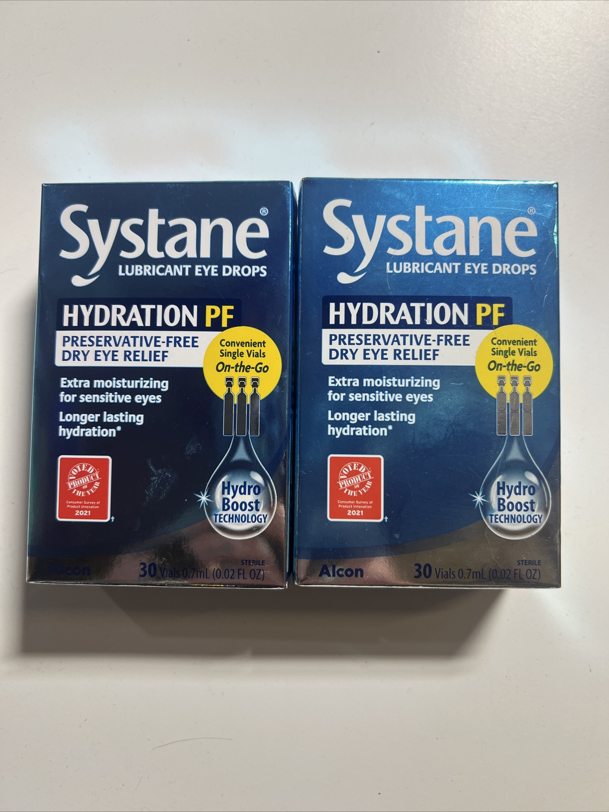 2x SYSTANE HYDRATION PF Preservative Free Lubricant Eye Drops 30 Vials ...