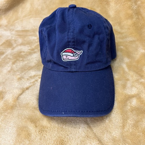 Vineyard Vines Hat Cap Mens Blue One Size Adjustable Whale Christmas ...