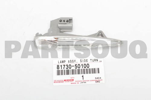 8173050100 Genuine Toyota LAMP ASSY, SIDE TURN SIGNAL, RH/LH 81730 ...
