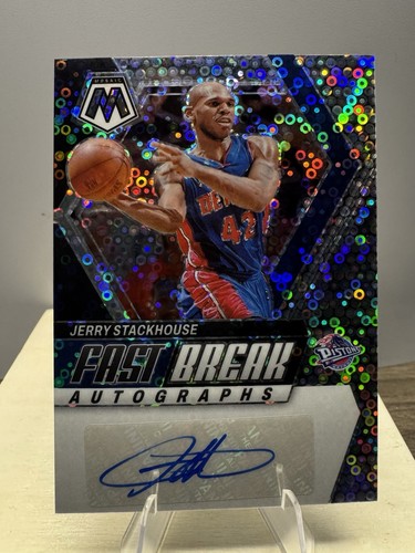 2023-24 Mosaic Jerry Stackhouse Fast Break Prizm Auto Autograph #FB-JER ...
