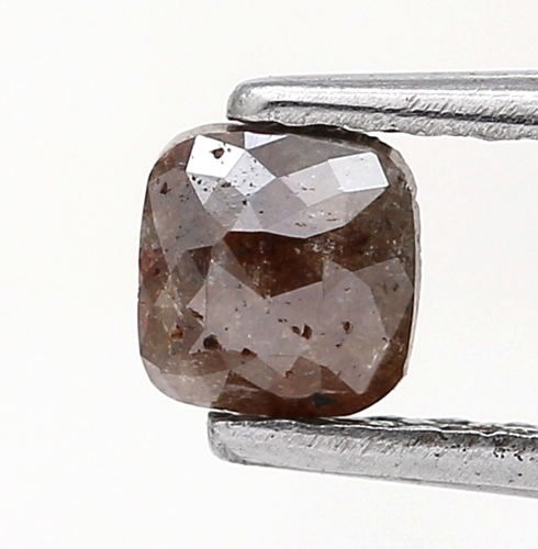 0.62 Ct Natural Loose Oval Shape Rosecut Red Brown Mix Color Diamond ...