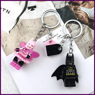 Exclusive Pink Fairy Batman Lego Keychain Valentine's Day Couple Gifts ...