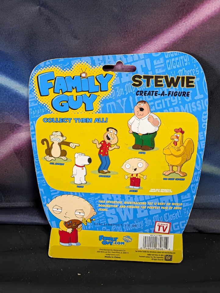 Family Guy Stewie Griffin Figure Walgreen's Exclusive Create-A-Figure ...