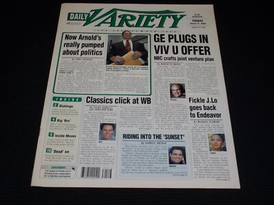 2003 AUGUST 8 DAILY VARIETY MAGAZINE - HOLLYWOOD MOVIES & TV COVER - O ...