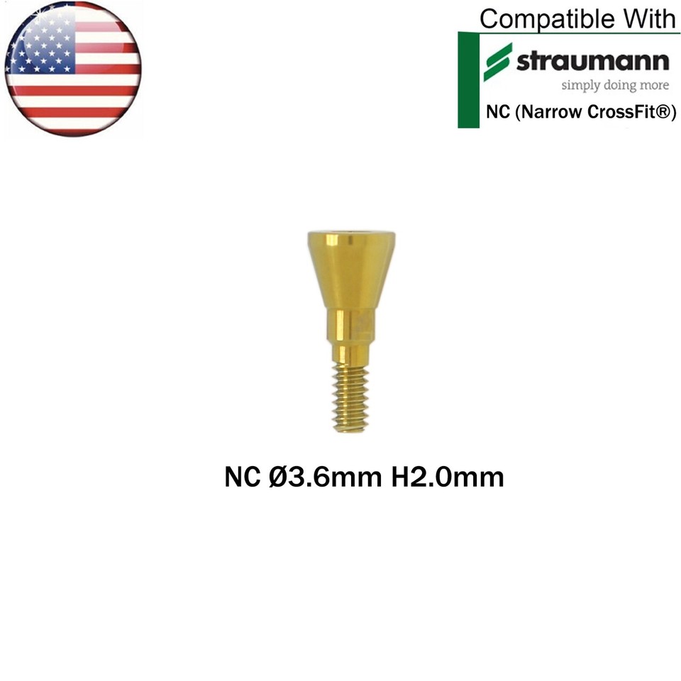 US Dental Mini Healing Abutment NC Ø3.6/4.8mm Closure Caps fit ...