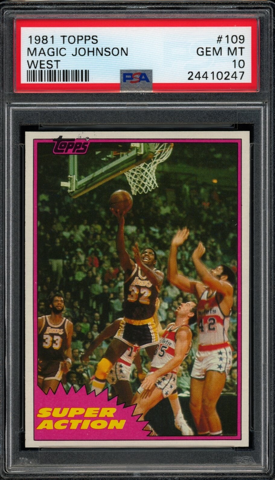 Magic Johnson 1981 Topps #109 Super Action (West) Price Guide - Sports ...