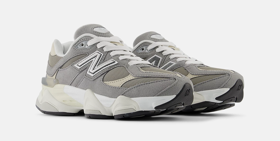 New Balance 9060 GS & Women's Grey & Brown Sports Sneaker GC9060BA | eBay
