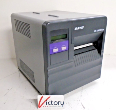 Used SATO M-5900RVe Barcode Printer | Industrial Direct Thermal Label ...