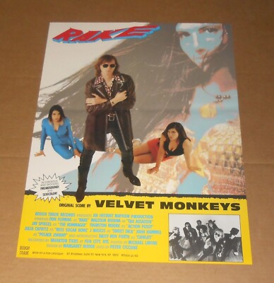 Velvet Monkeys Rake Poster Original Promo 24x18 RARE Don Fleming | eBay