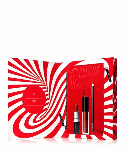 MAC Best Kept Secret Lip Kit: Red-New in box- Authentic | eBay