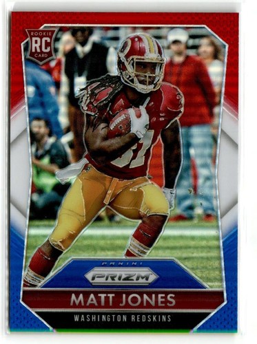 Matt Jones RC Washington Redskins 2015 Panini Prizm Red White & Blue ...