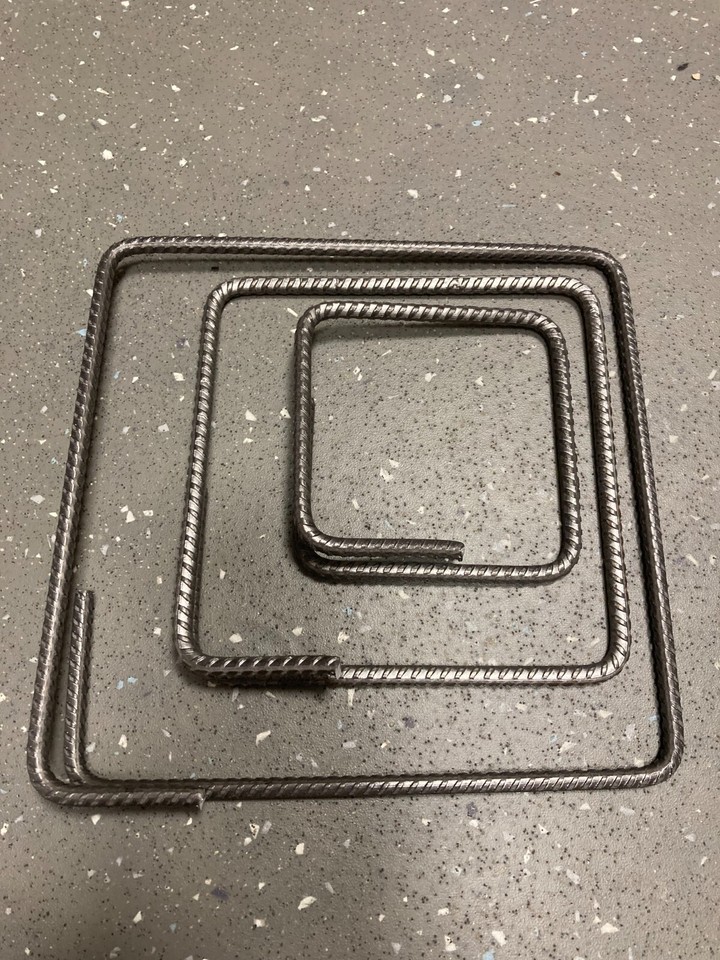 10 x Concrete Reinforcing stirrups / Rectangular Links / reinforcement ...