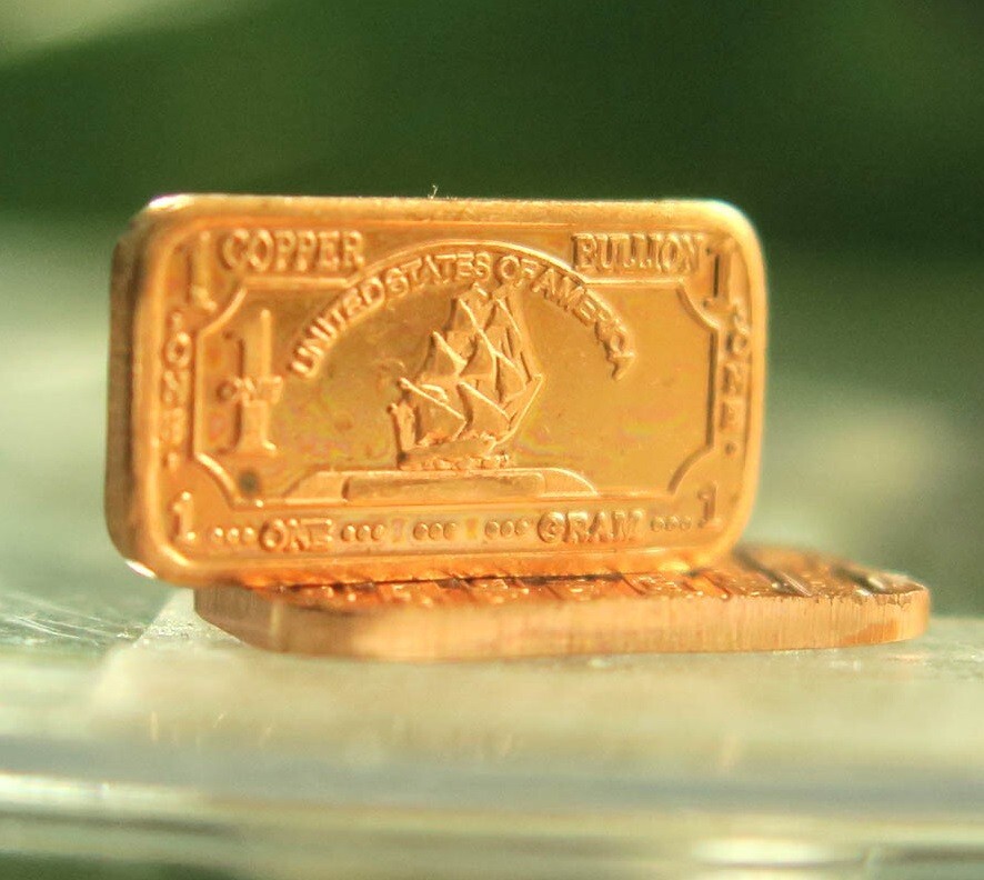 1 gram 1g USA Ship .999 Pure Copper Bullion Bar Cu Element | eBay