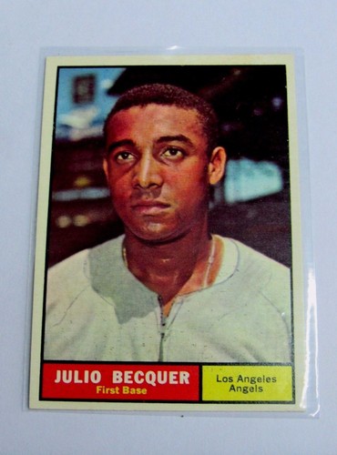 1961 Topps #329 Julio Becquer Los Angeles Angels First Base BC#173 JS ...