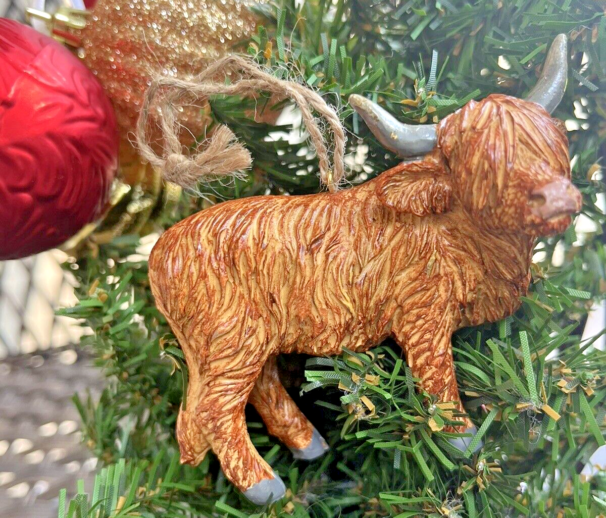 Highland Cow Christmas Tree Ornament Highland Cow Decoration Cow ...