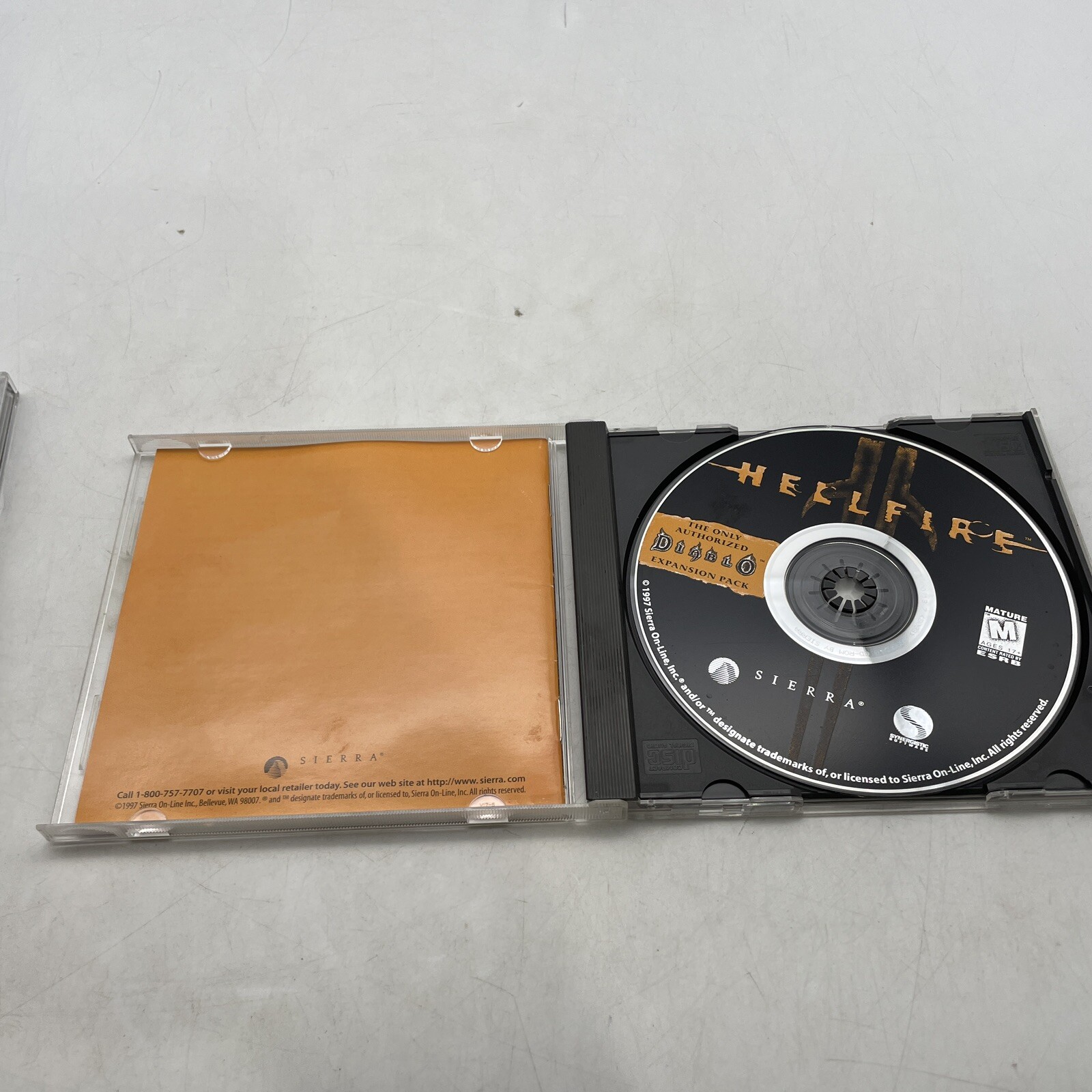 HELLFIRE: Expansion Pack PC Game + Diablo 1 Disc 1997 Sierra Computer ...