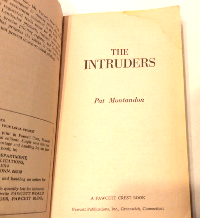 The Intruders By Pat Montandon (Paperback, 1976) 1st Printing | eBay